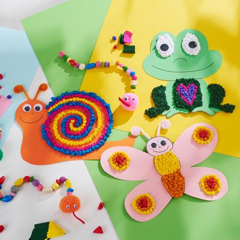 Motifs made from crepe paper balls - VBS Hobby