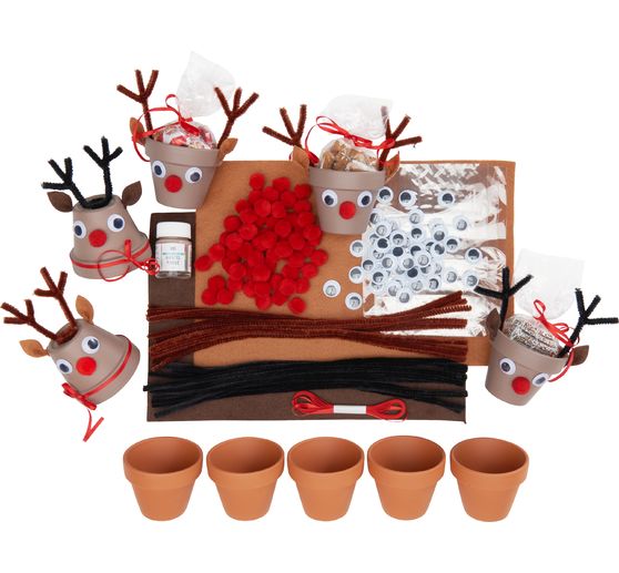 VBS Craft kit "Terracotta pot elks" - VBS Hobby