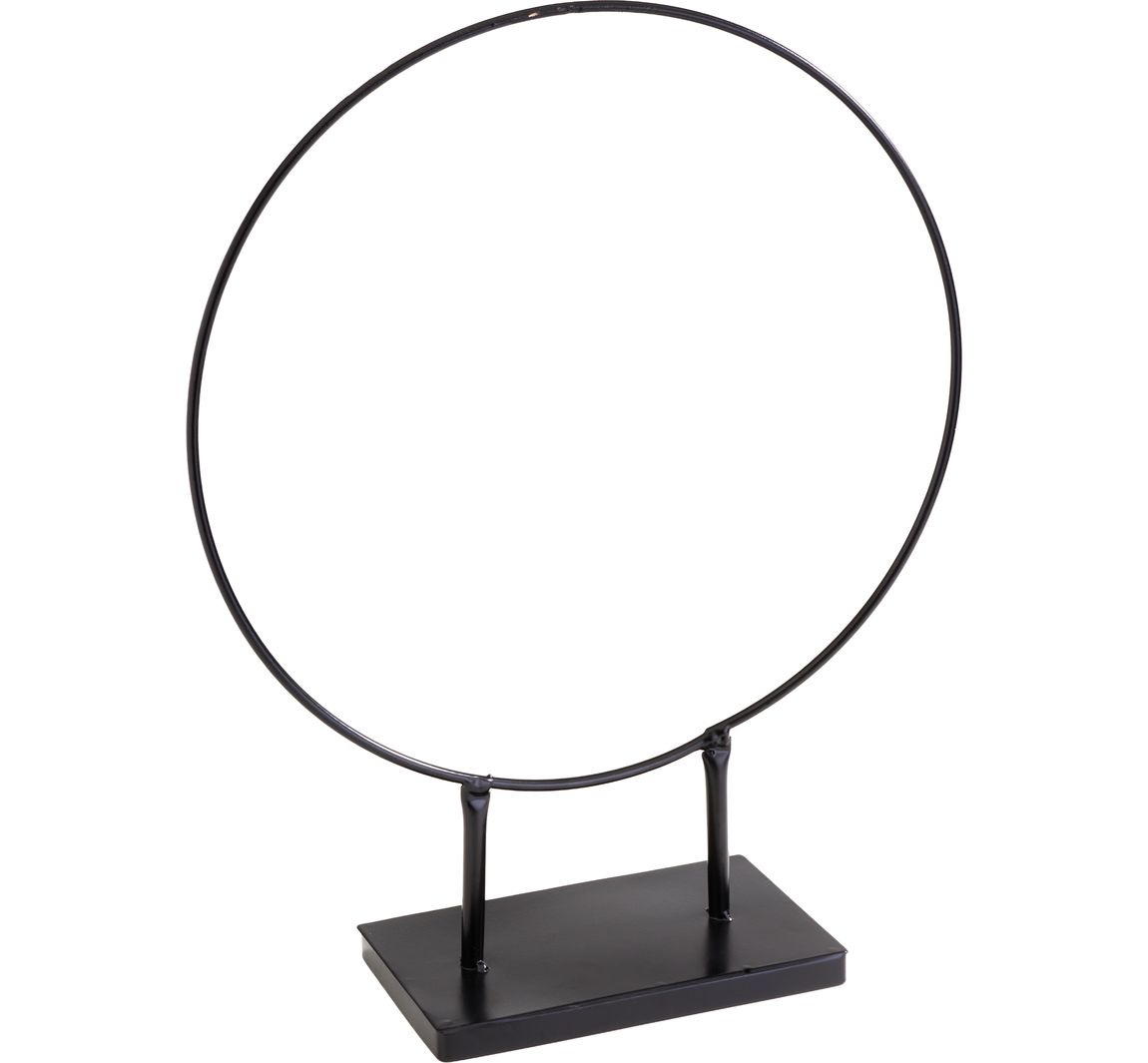 Metal ring with base, black - VBS Hobby