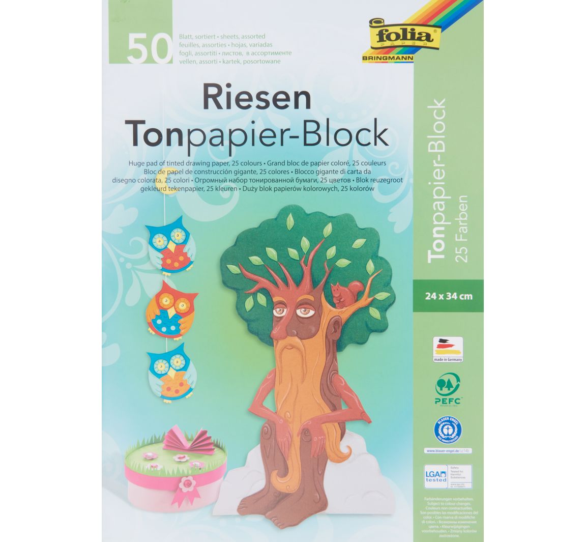 Tonpapier-Block | VBS Hobby Bastelshop